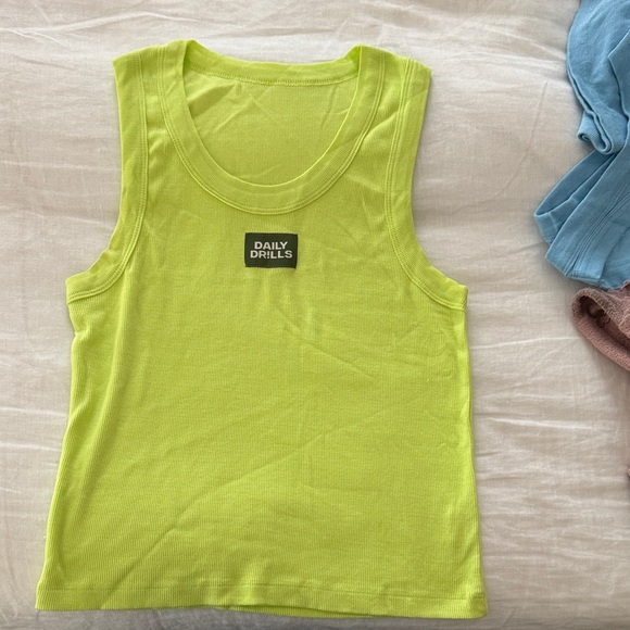 Daily Drills | Tops | Daily Drills Bright Lime Tank Top | Poshmark